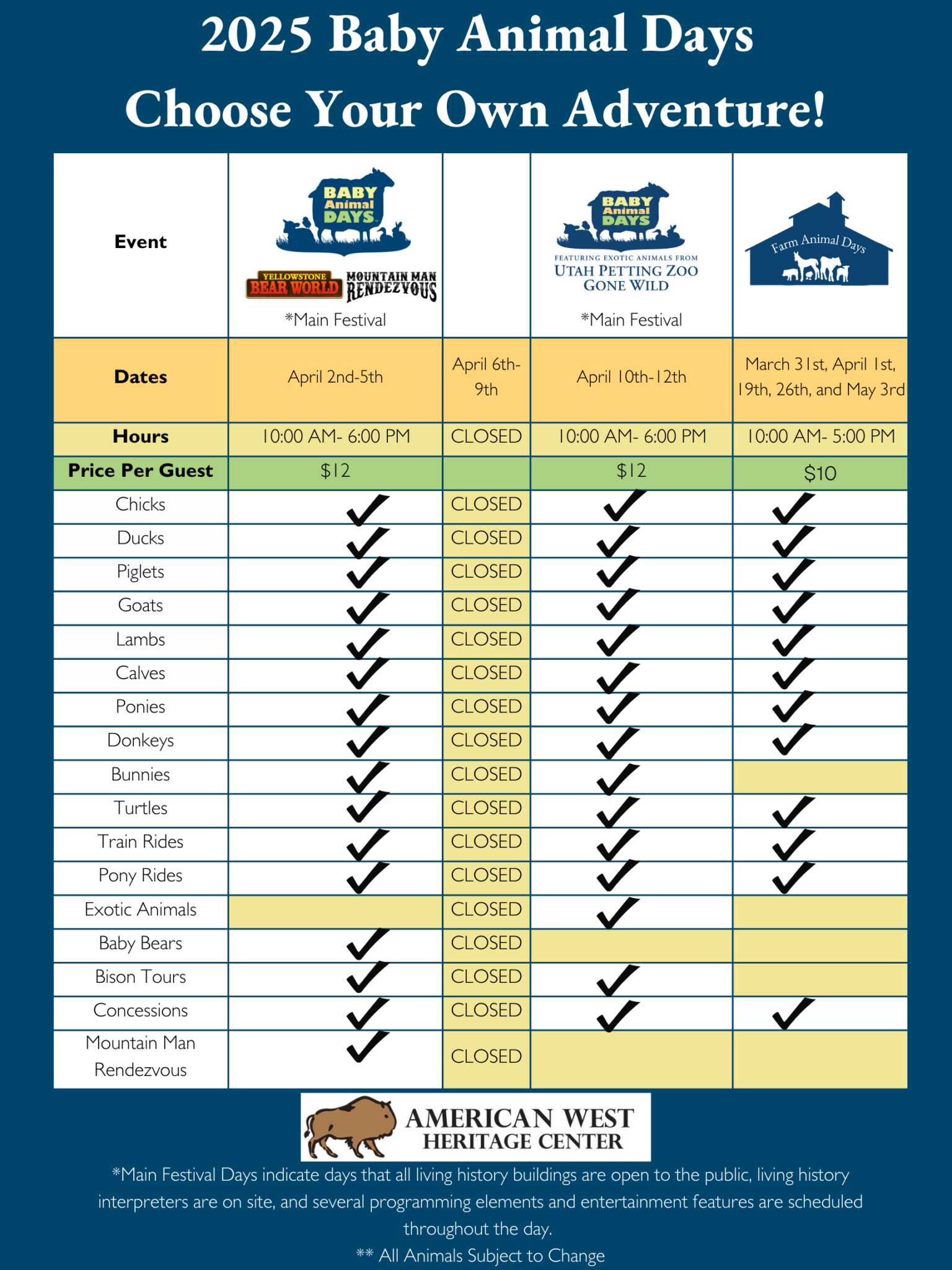 Baby Animal Days - American West Heritage Center